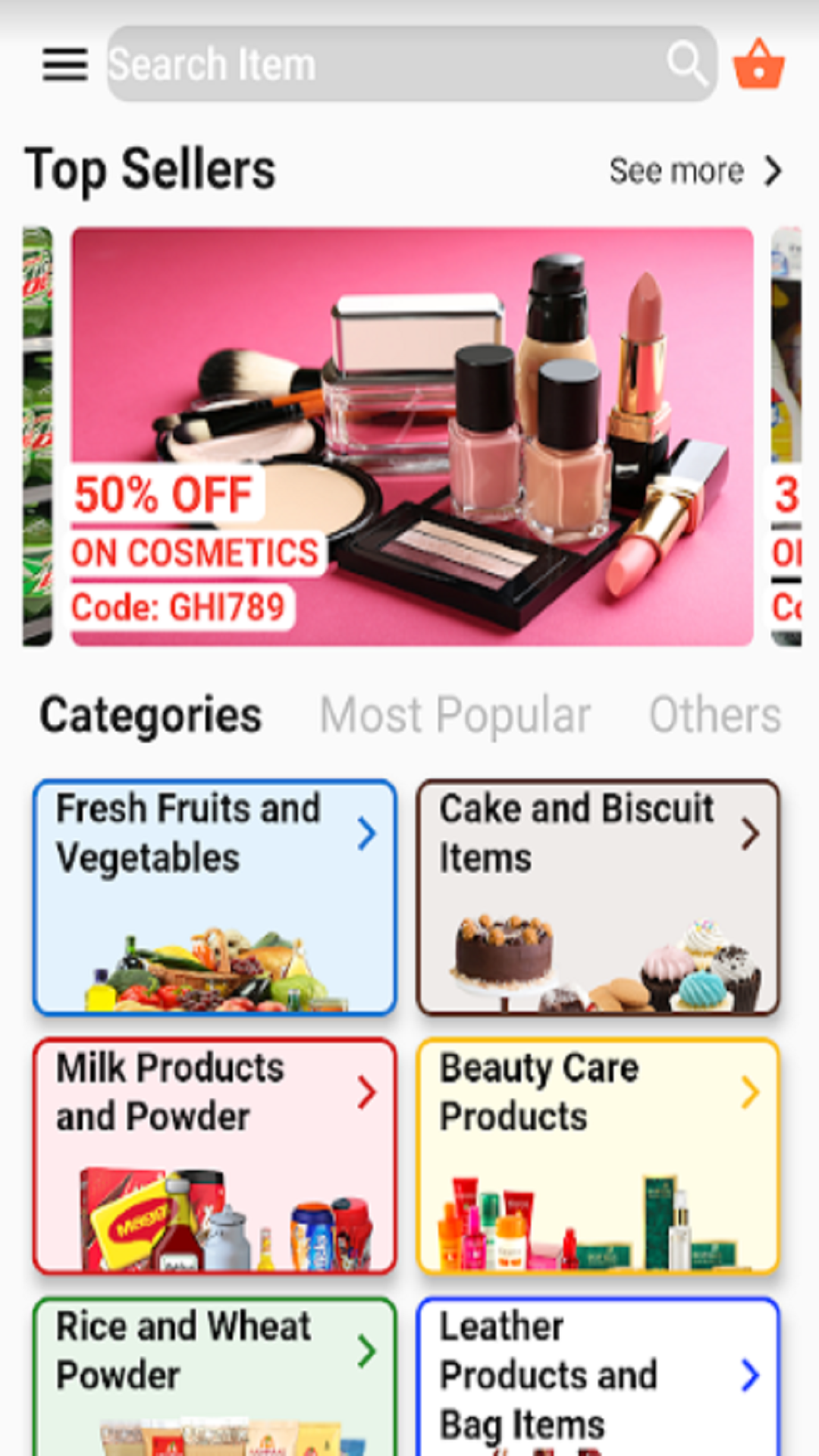 Grocery App UI Design Template Grocery App UI Design Template